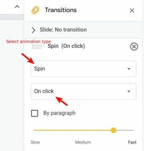 How to loop animations in Google Slides?
