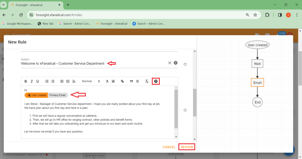 Automated Welcome Email to Google Workspace New Users