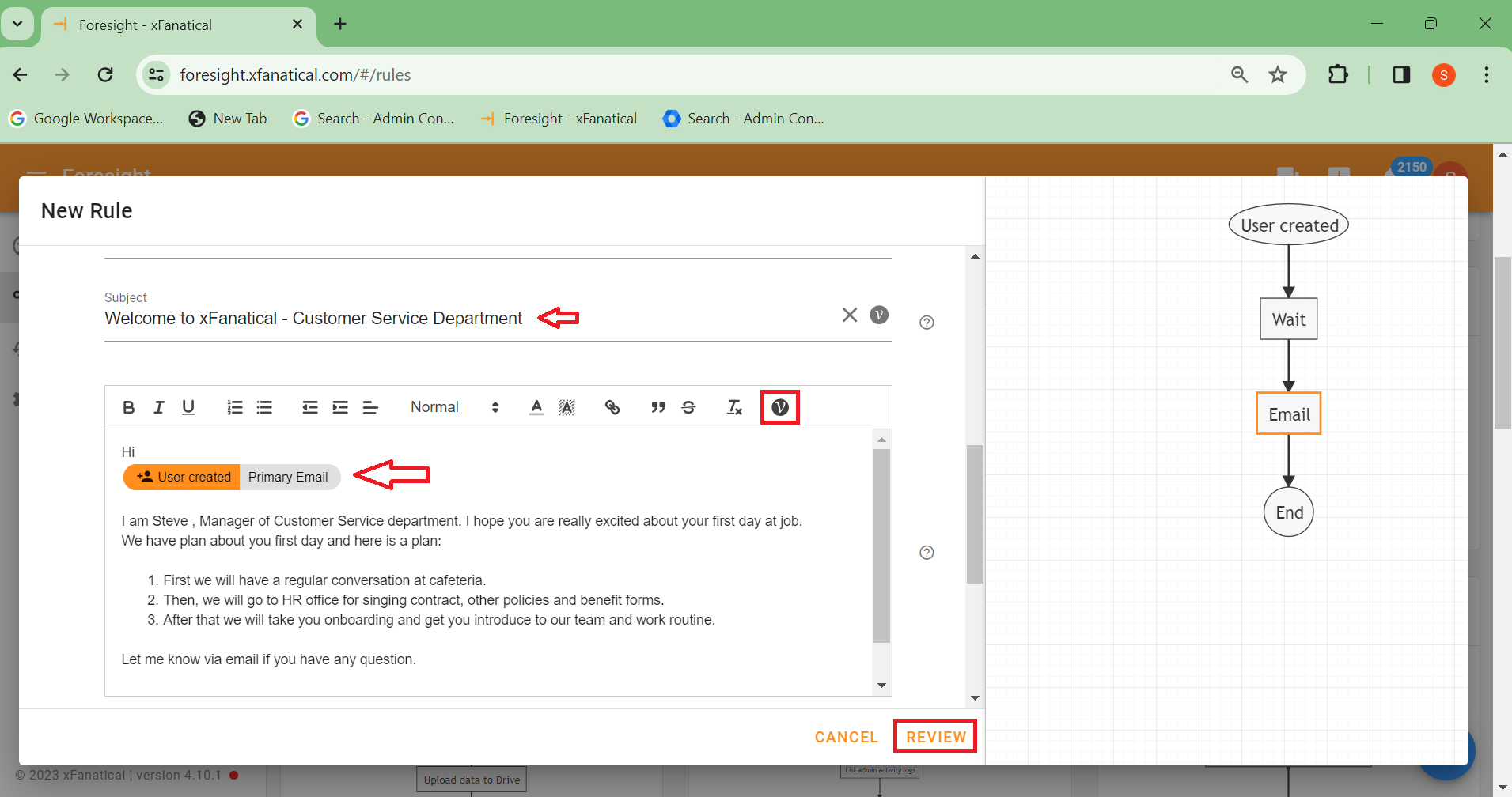 Automated Welcome Email to Google Workspace New Users