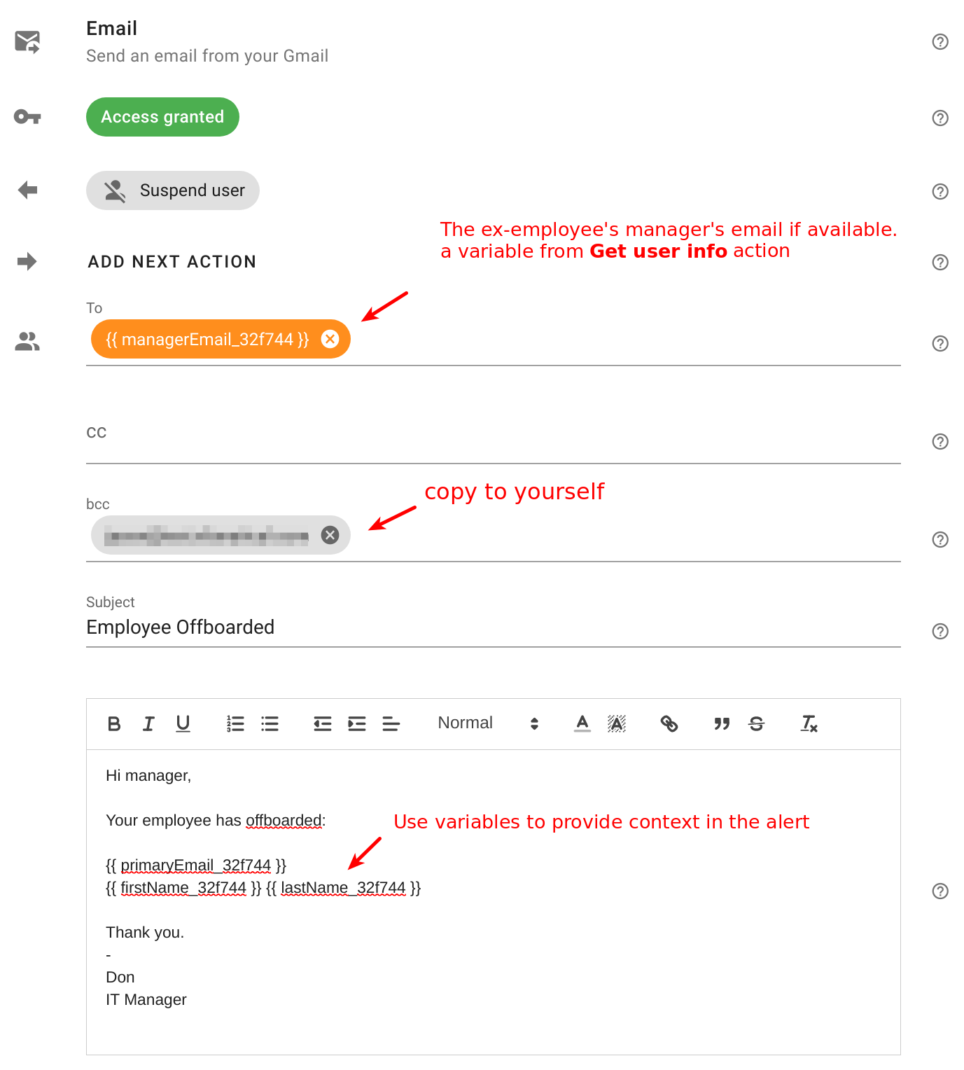 Automate G Suite Offboarding Workflow - xFanatical
