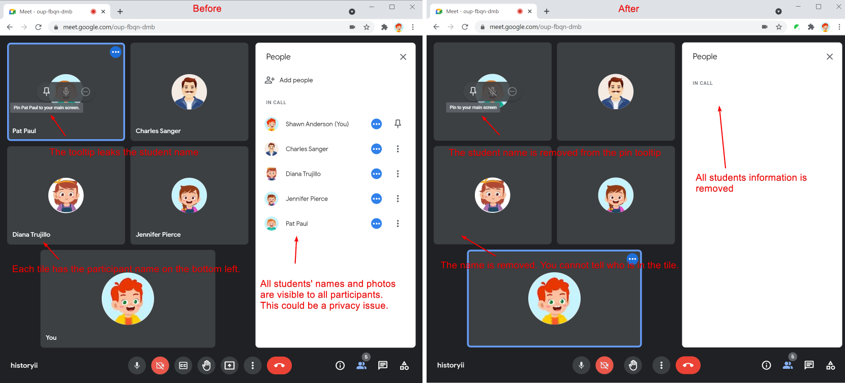 Hide Participants In Google Meet XFanatical