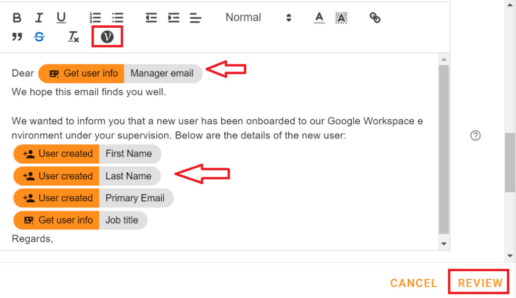 Automated Email to New Users' Manager in Google Workspace