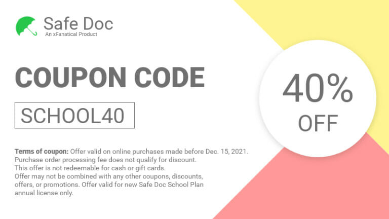 Get 40% Off for New Safe Doc Annual License - xFanatical