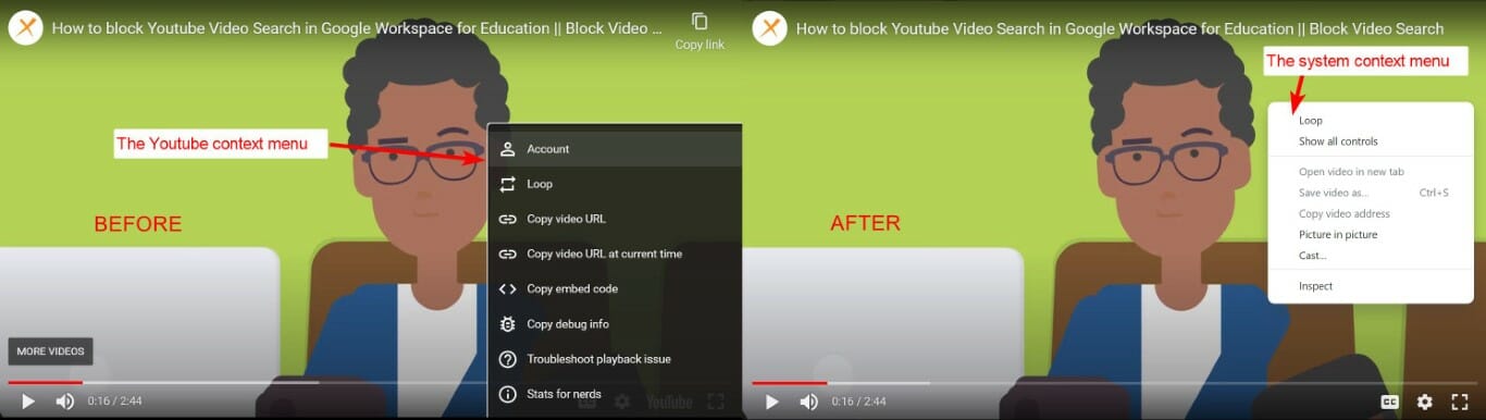 Remove Youtube Controls From Video | xFanatical