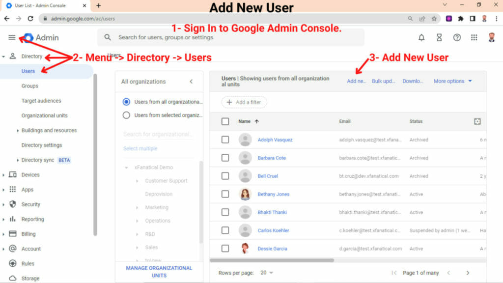 Google Workspace Archive User | xFanatical