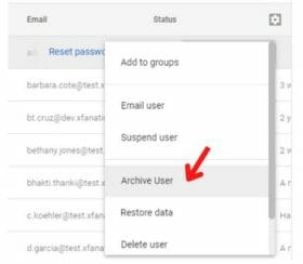 Google Workspace Archive User - xFanatical