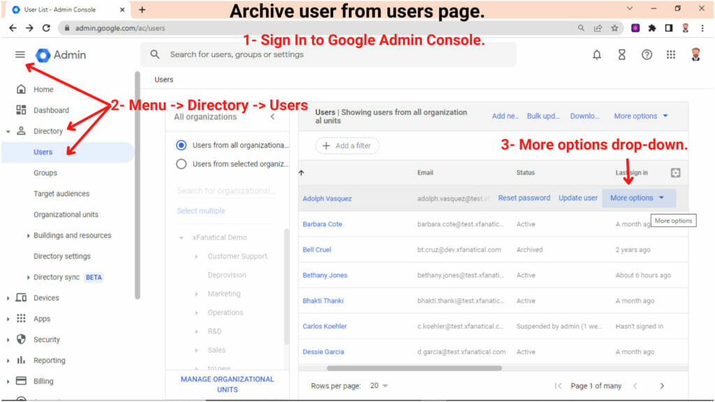 Google Workspace Archive User | xFanatical