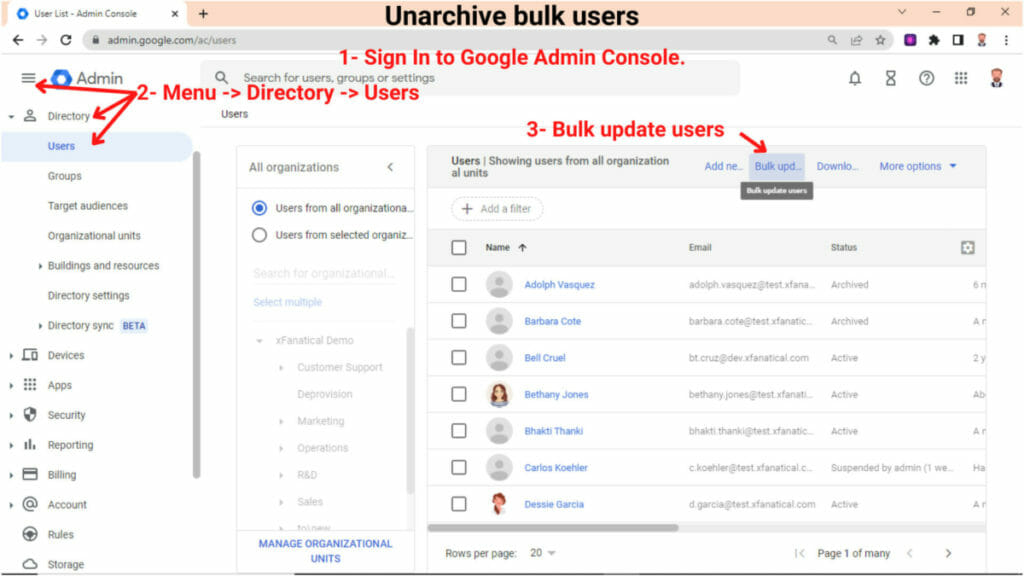 Google Workspace Archive User | xFanatical