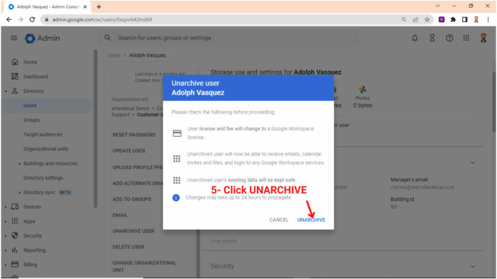 Google Workspace Archive User | xFanatical