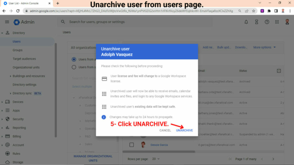 Google Workspace Archive User | xFanatical