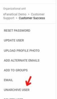 Google Workspace Archive User - xFanatical