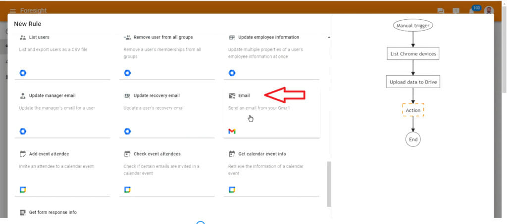 Export Google Chrome devices list in Google Workspace