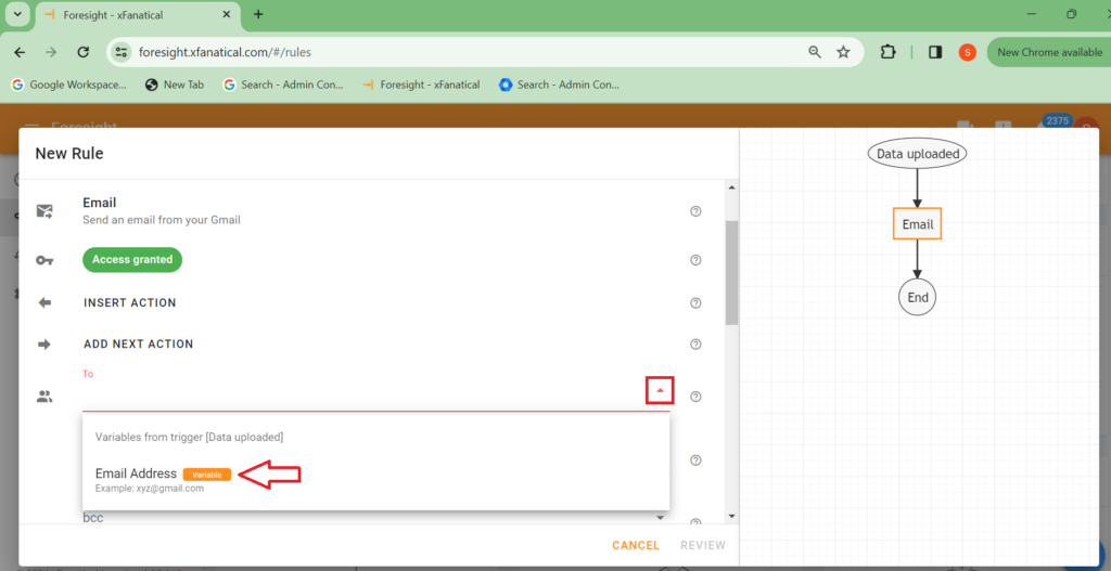 Gmail Mail Merge with xFanatical Foresight | xFanatical