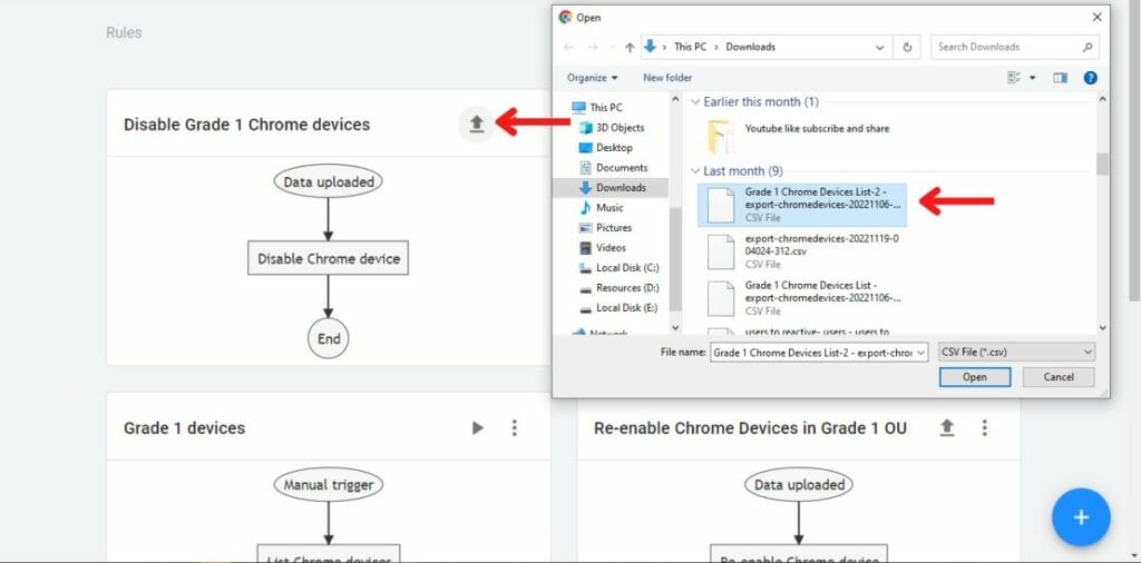 Bulk Disable Chromebooks in Google Workspace