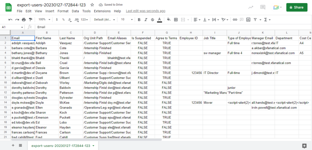 Export Google Workspace Users with Foresight | xFanatical