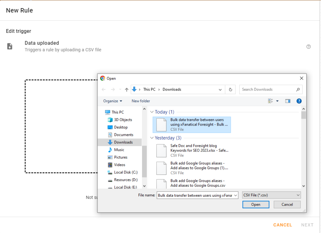 Bulk Data Transfer in Google Workspace | xFanatical