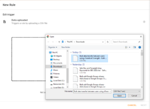 Bulk data transfer between users in Google Workspace