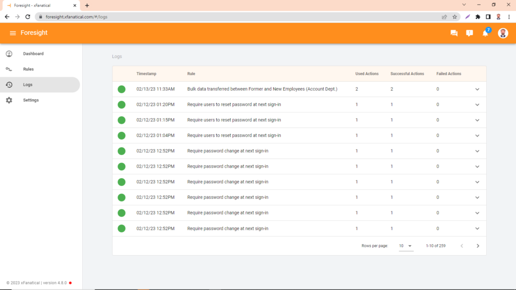 Bulk data transfer between users in Google Workspace
