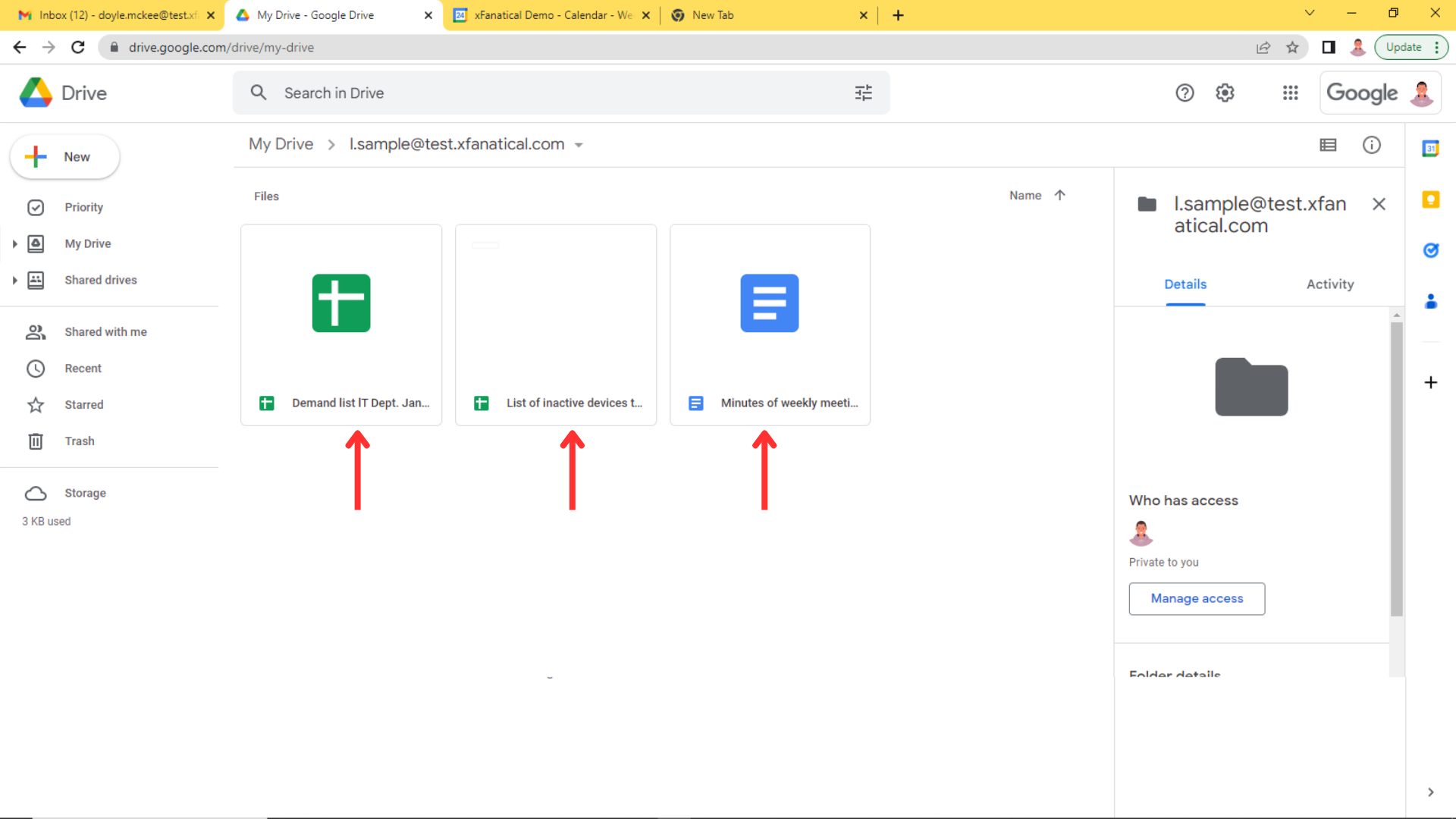 Bulk data transfer between users in Google Workspace