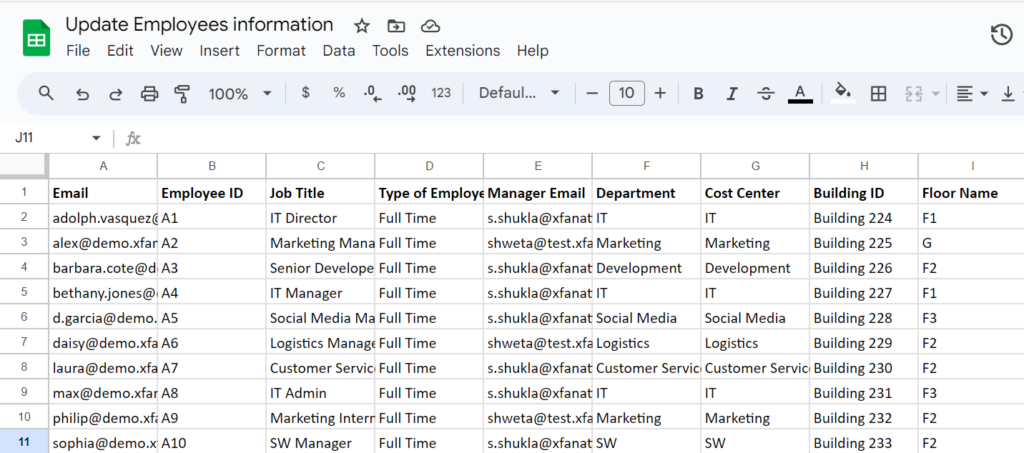 Optimize workflow by bulk updating employee data |xFanatical