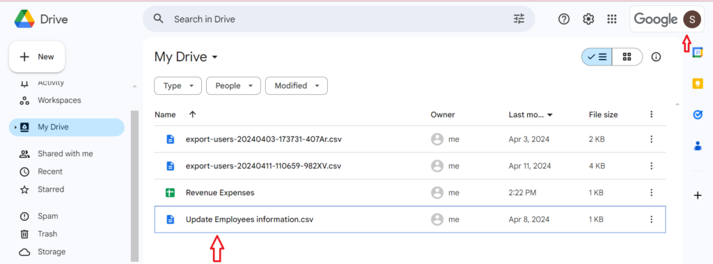 Bulk data transfer between users in Google Workspace