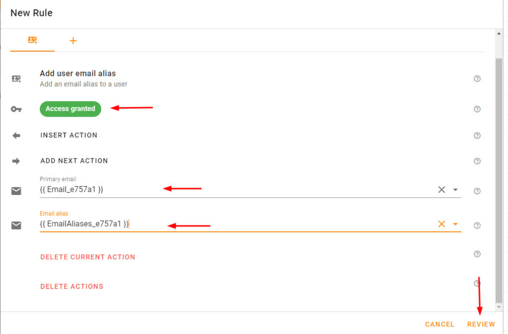 Bulk add email aliases to user accounts - xFanatical