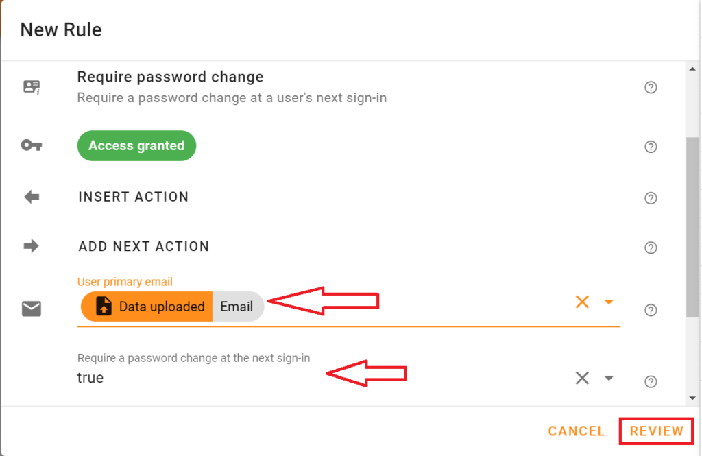 Bulk force password change for users in Google Workspace