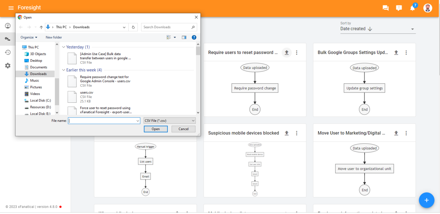 Bulk Force Password Change in Google Workspace