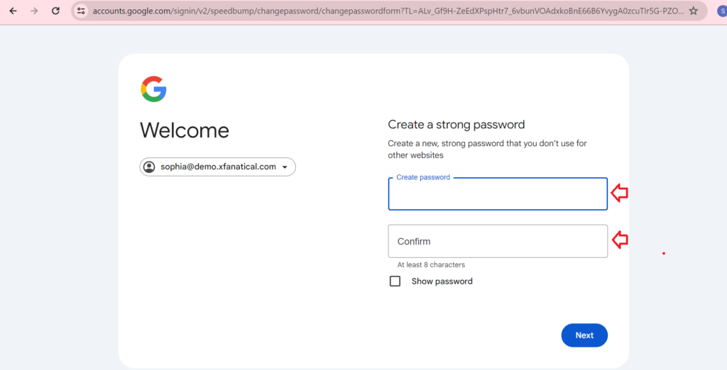 Bulk force password change for users in Google Workspace