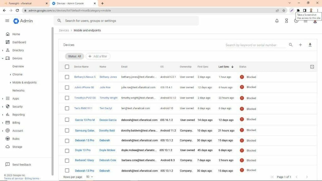 How to Bulk Block Mobile Devices in Google Workspace