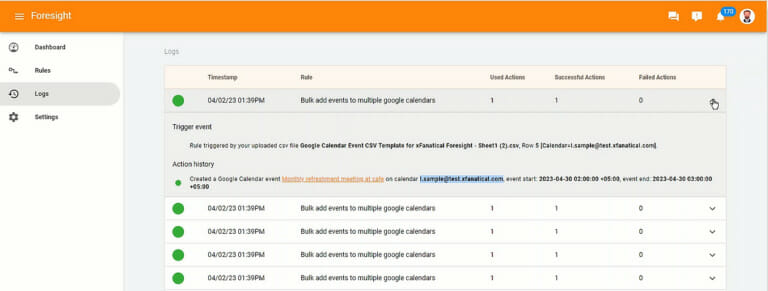 Bulk create calendar events and save time