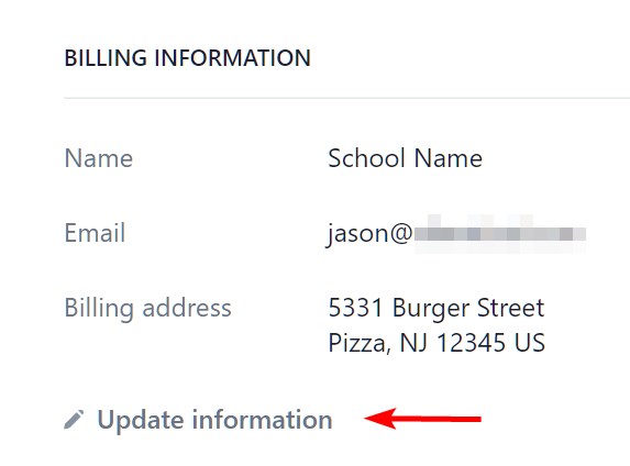 Update Safe Doc Account Billing Address - xFanatical