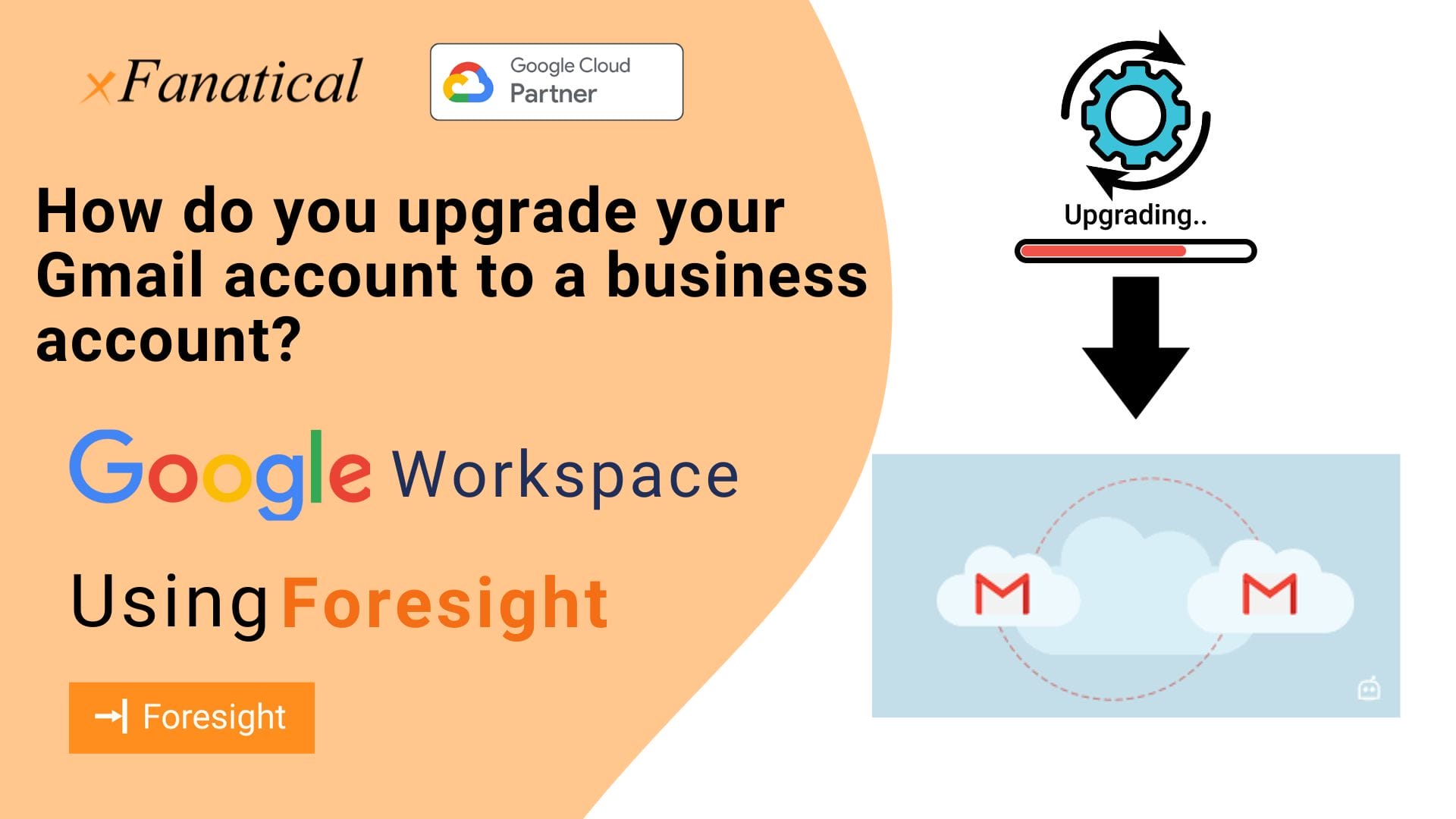 How do you upgrade your Gmail account to a business account?