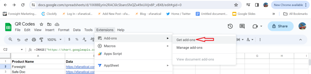 How to Create QR Codes in Google Sheets