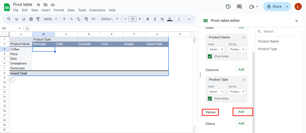 Fundamentals of Pivot Tables in Google Sheets |xFanatical