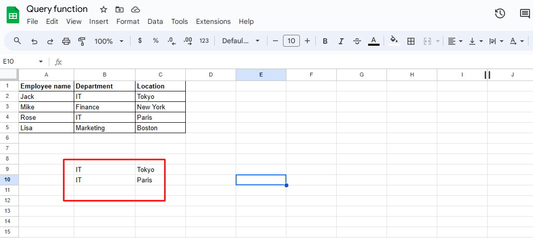 Know All About the QUERY Function in Google Sheets |xFanatical